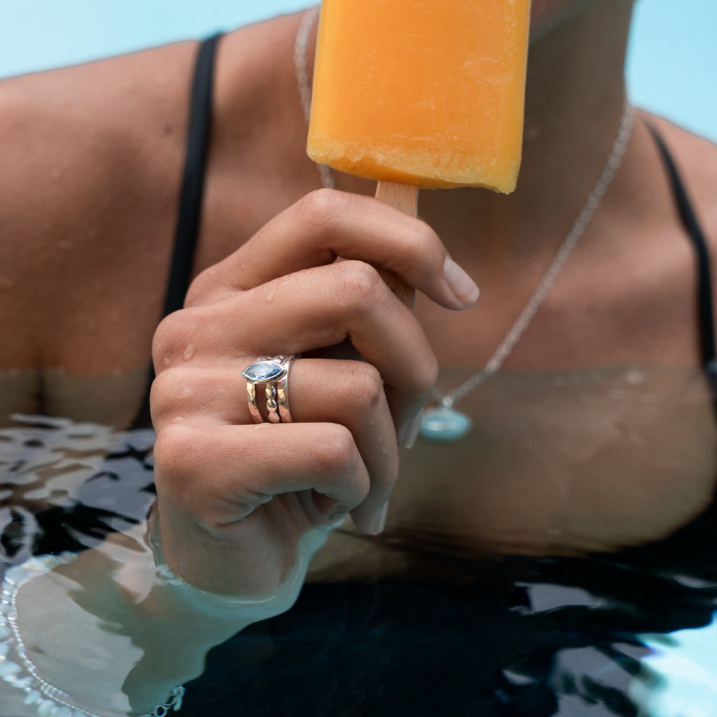 Capri Twinkle Stacking Rings