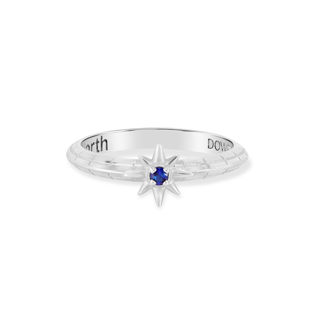 Sapphire True North Twinkle Ring