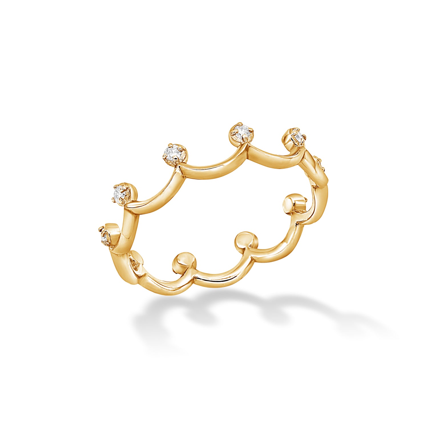14k Gold Coronet Narrative Ring
