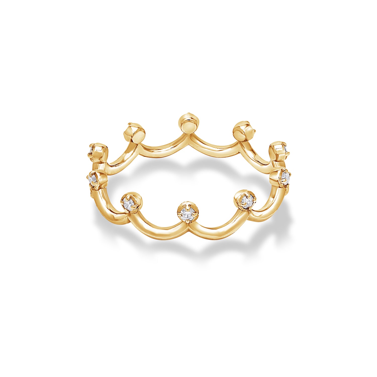 14k Gold Coronet Narrative Ring