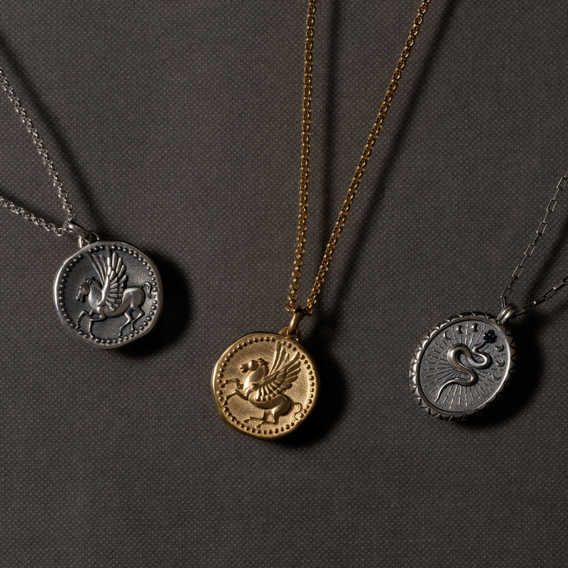 Men's Snake Talisman Necklace