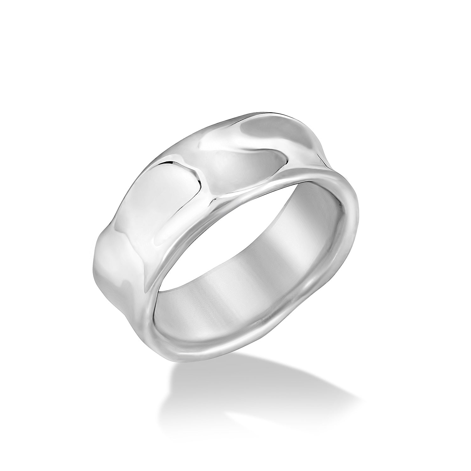 Mens Sterling Silver Ring Silvora 925 Sterling Silver 5mm Eternity