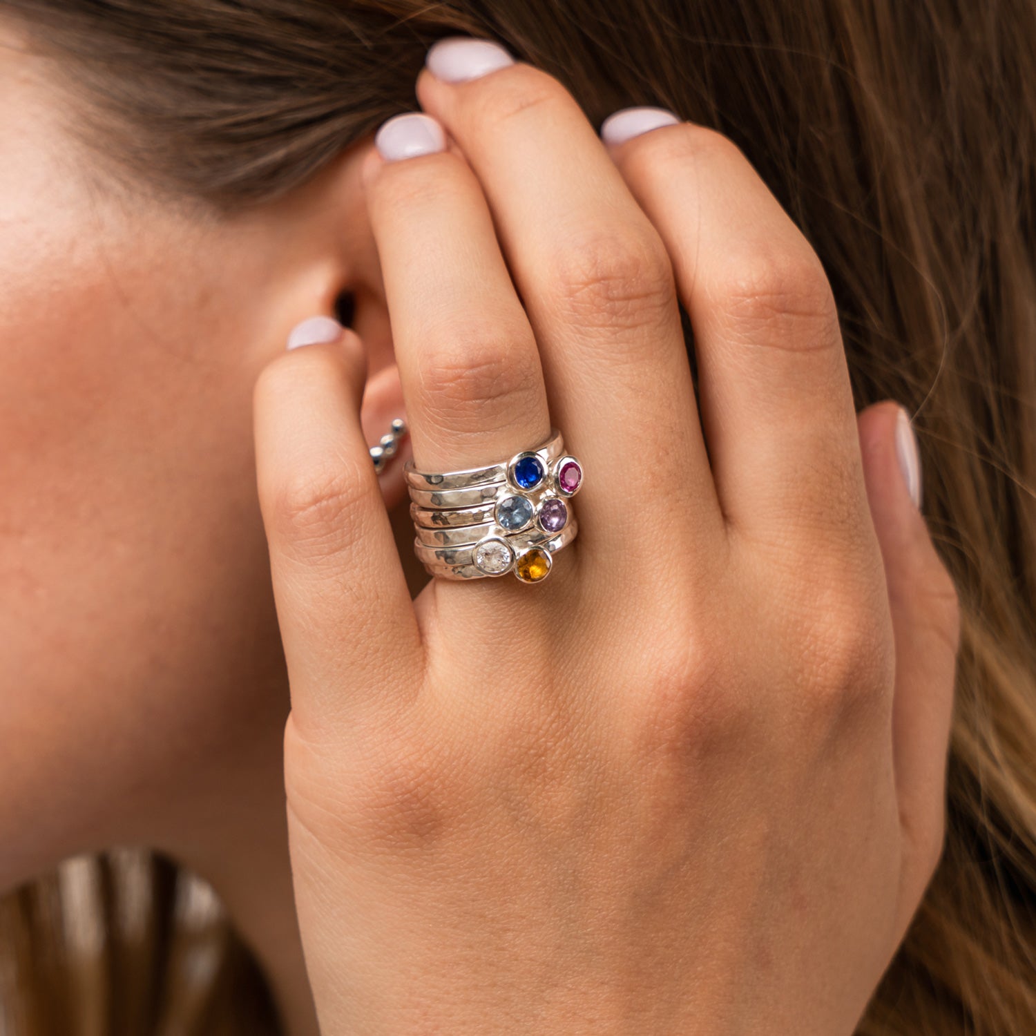 Carnival Twinkle Stacking Rings