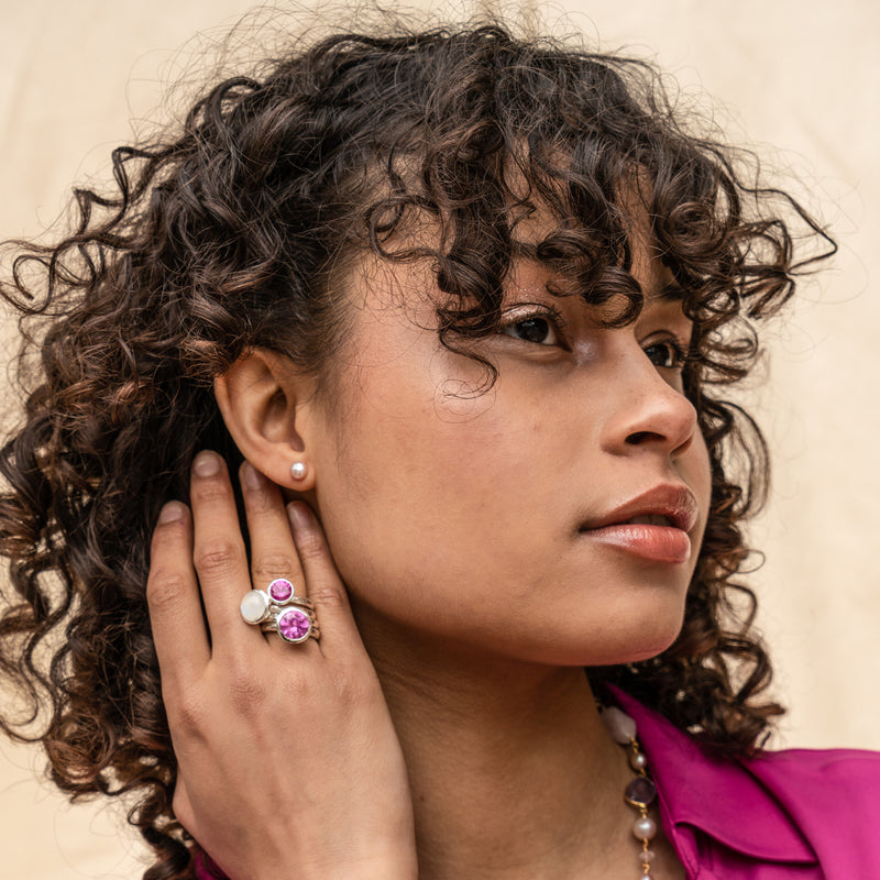 'Hot Pop' Nomad Ring Stack